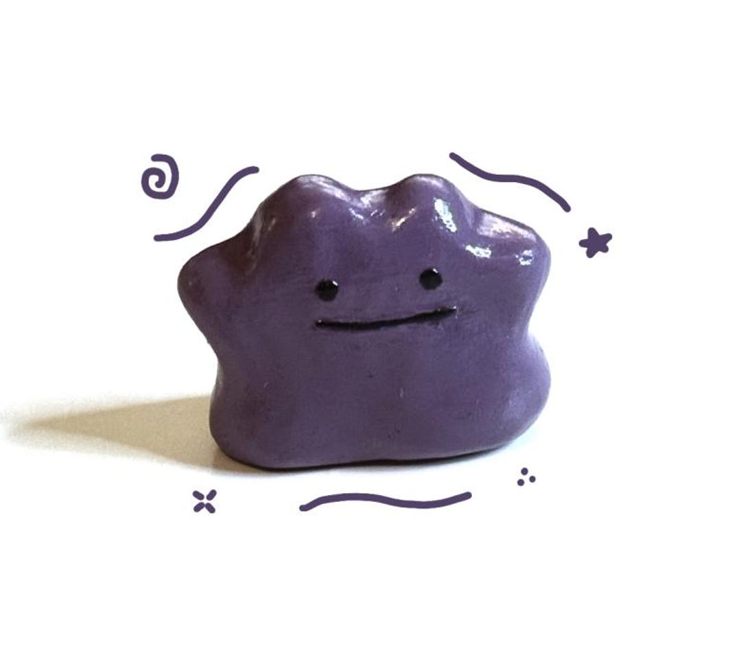 Mini Ditto Pokémon Figure - Etsy