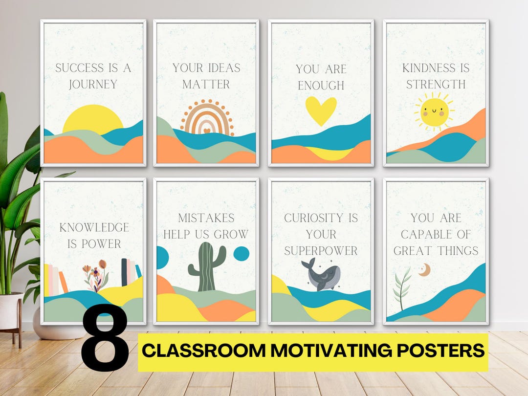 Classroom Decor, Classroom Posters, Classroom Printables, Motivational ...