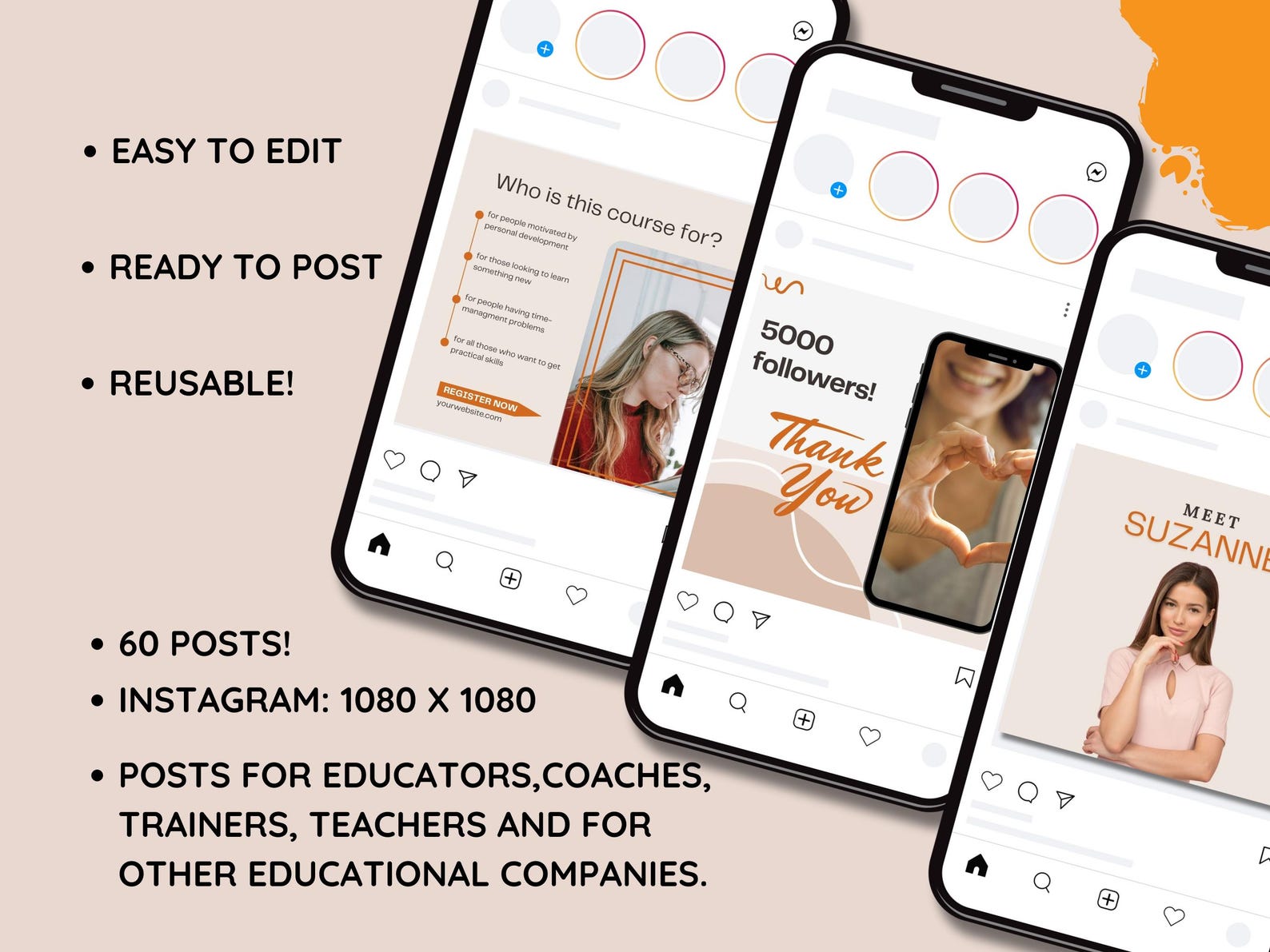 Educator Social Media Template, Instagram Posts, Educational Instagram ...