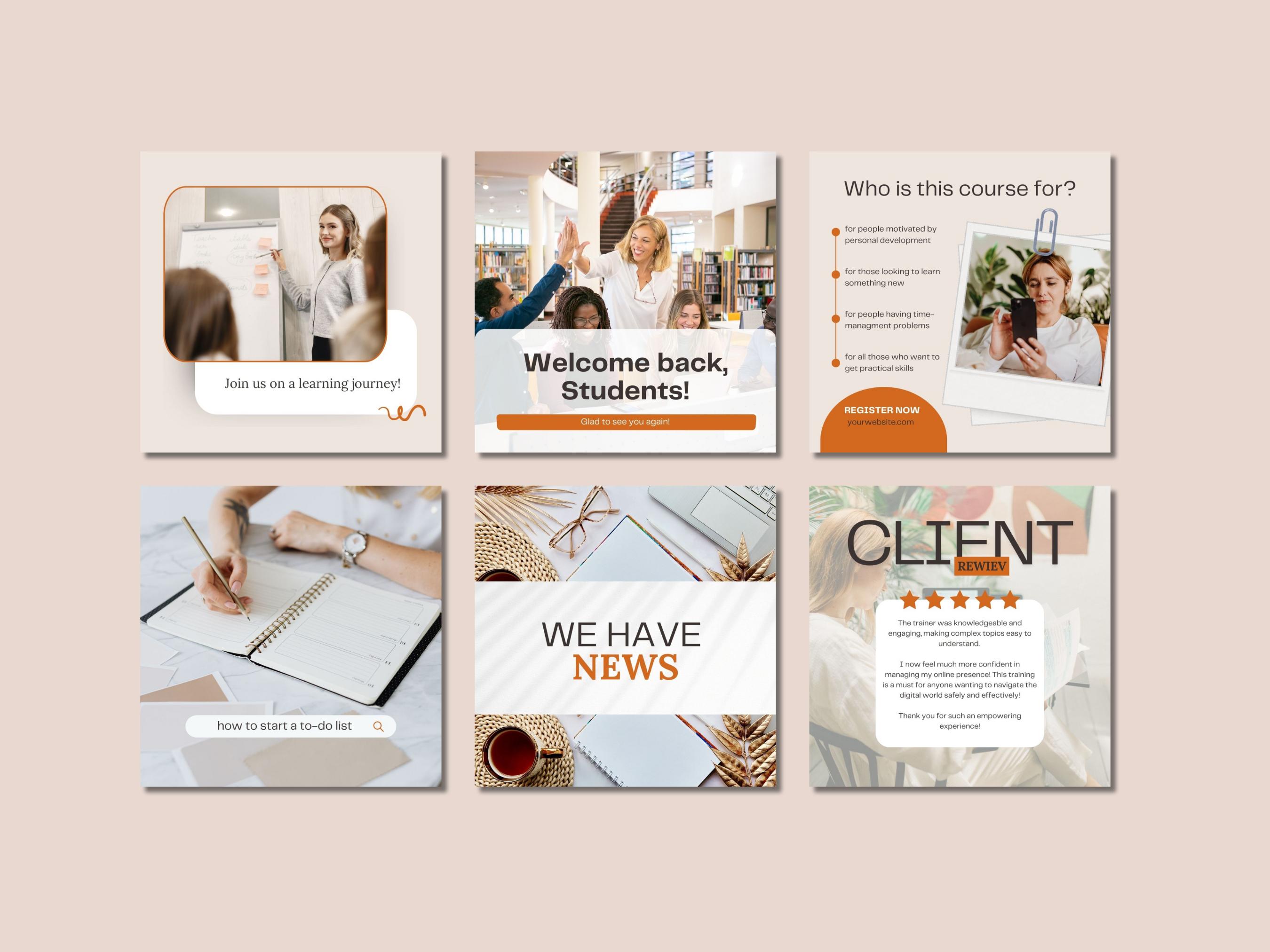 Educator Social Media Template, Instagram Posts, Educational Instagram ...