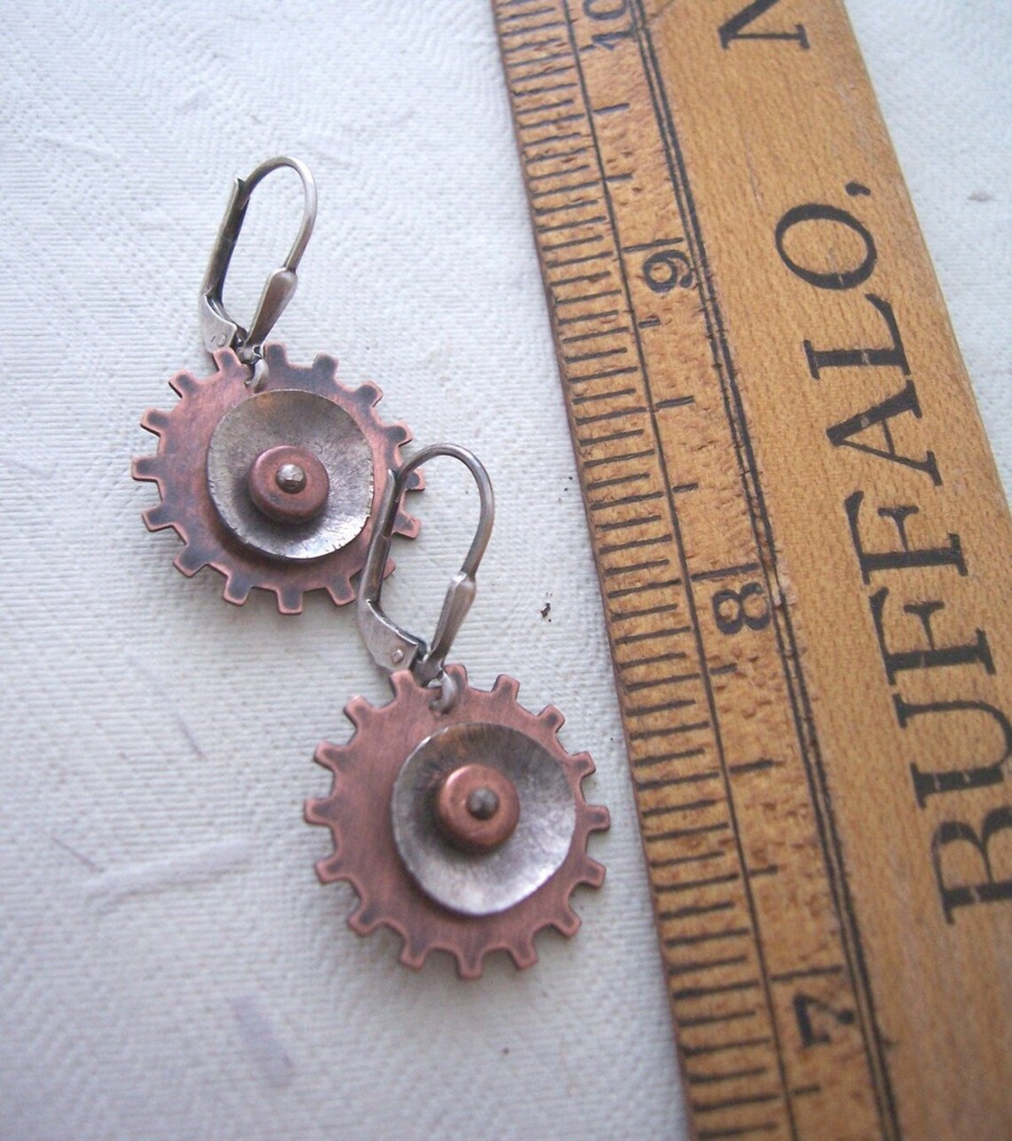 Gear Earrings Steampunk Earrings Industrial Jewelry - Etsy