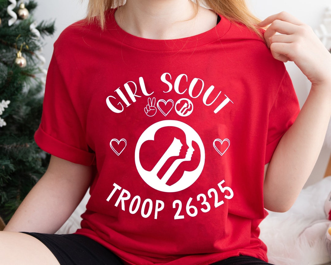 Custom Girl Scout Shirt, Scout Troop Number Shirt, Scout Troop Shirt ...