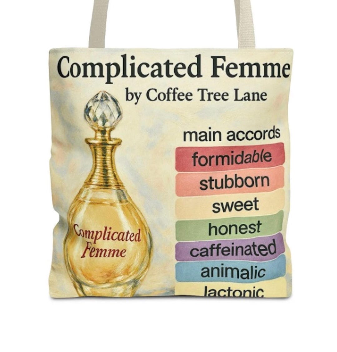 Perfume Tote Bag - Complicated Femme Perfume Notes - Signature ...