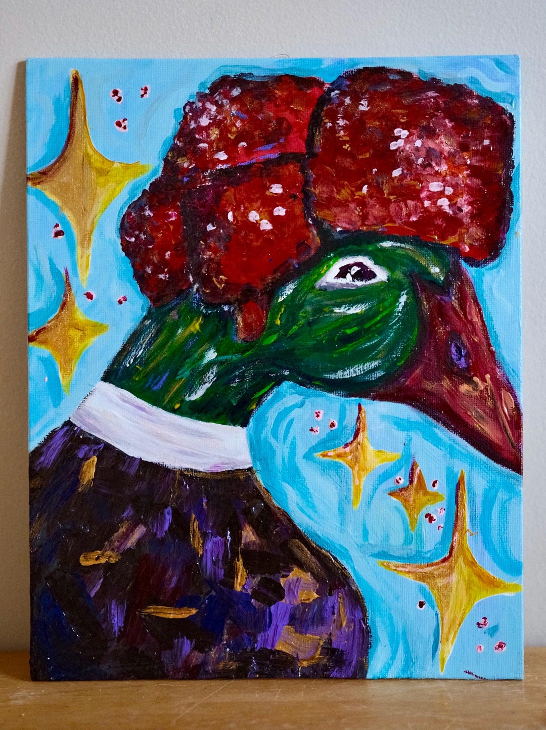 8x10 Vincent Van Gogh Duck Acrylic Art - Etsy