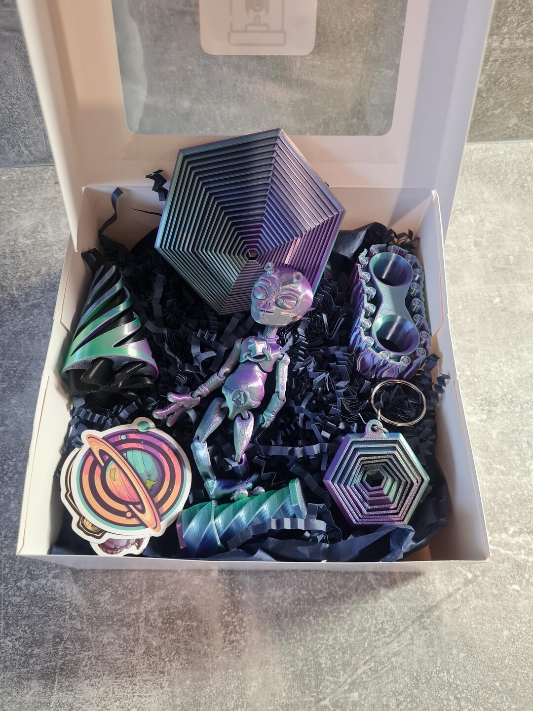 Space-themed Sensory Fidget Box 3d-printed Fidget Toys set of 6 - Etsy UK