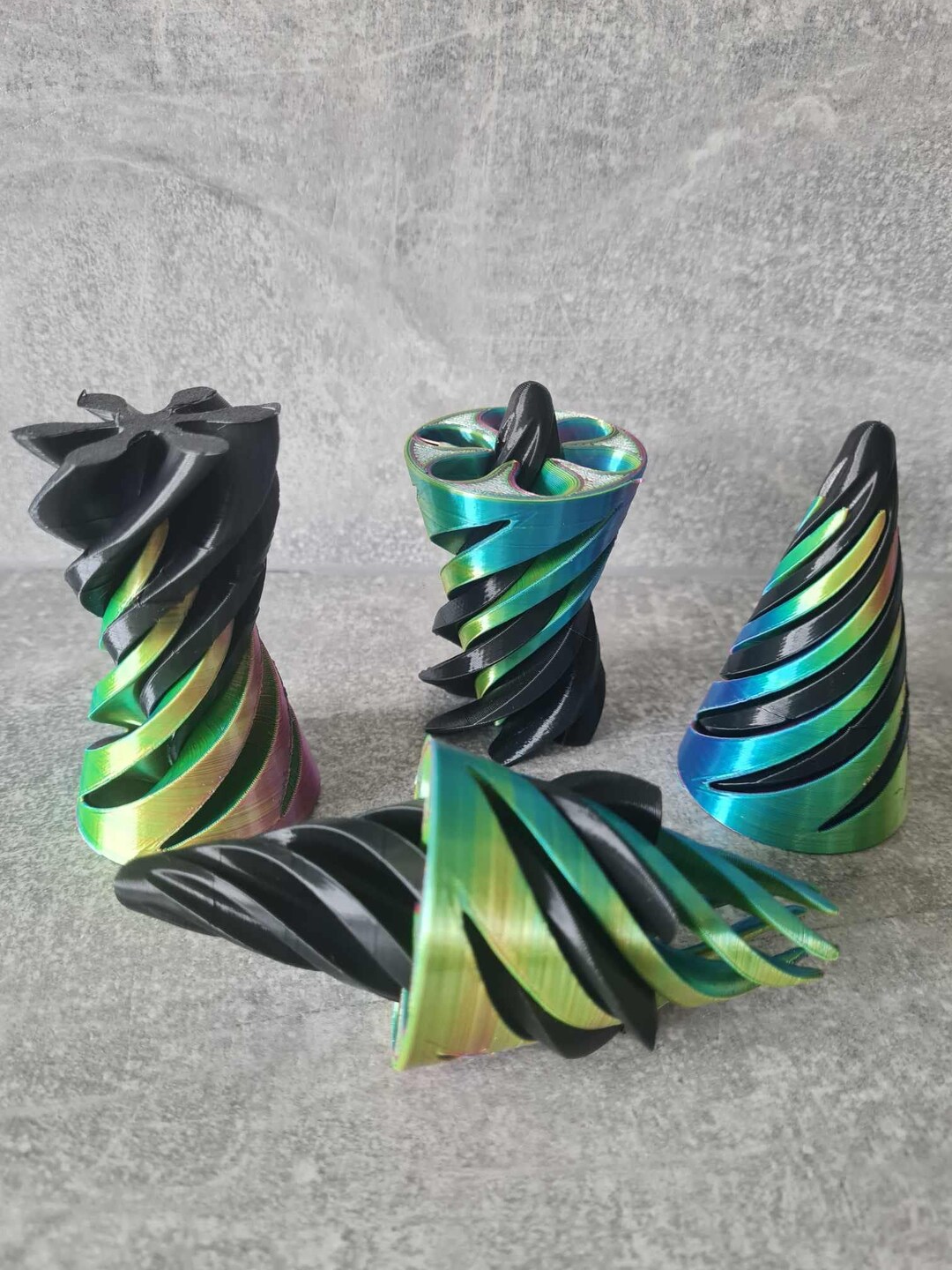 Impossible Spiral Pyramid Fidget Cone Passthrough Sensory Toy for ...