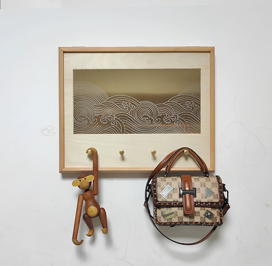 Walnut Electricity Meter Box Cover, Wooden Wall Cover Decor, Wooden ...