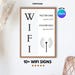 Airbnb Wifi Sign Template VRBO Signage Sign for City Rental Home Leave ...