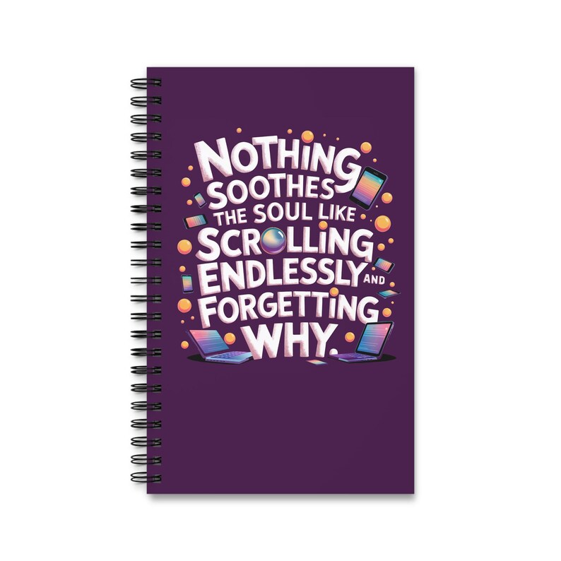 Neurodiversity Journal, Spiral Notebook, Endless Scrolling Quote - Etsy