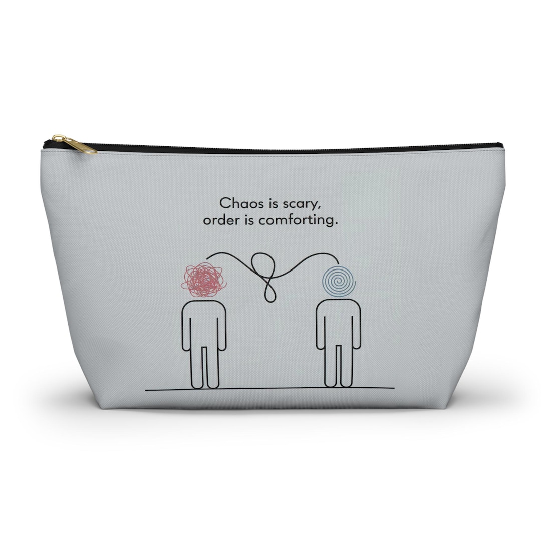 Anxiety Present, Autism Gift, OCD Gift, PTSD Present, Pouch "chaos is ...