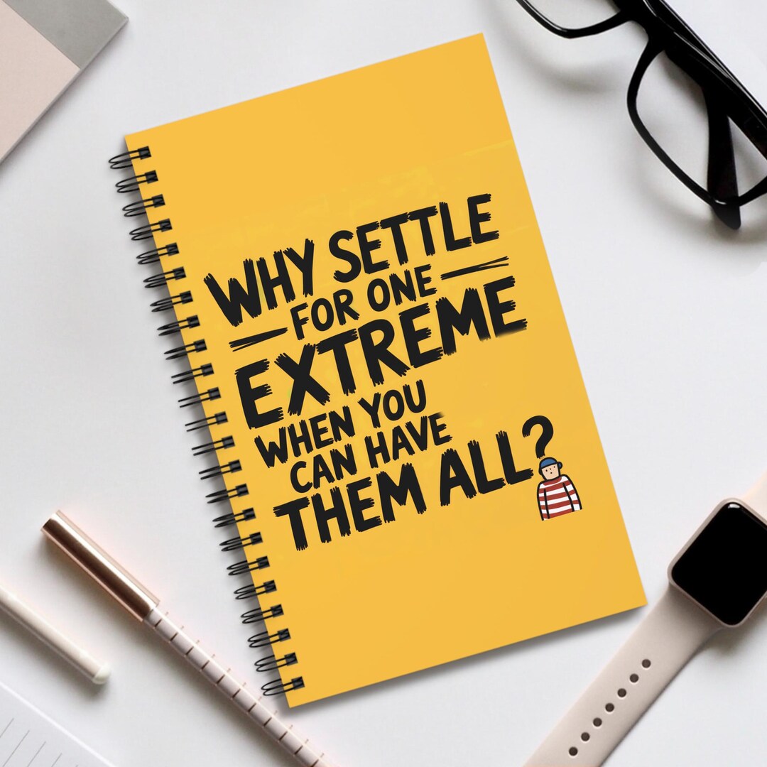 Neurodiversity Spiral Journal, Extreme Quote, Lined or Dot Grid - Etsy