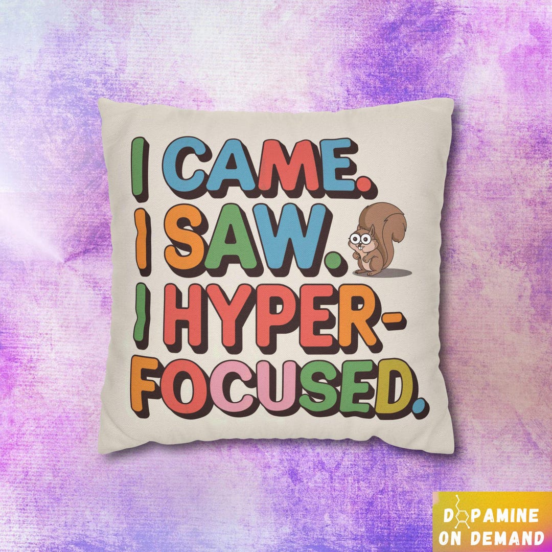 Hyperfocus Pillow Case: ADHD, Autism, OCD Support Gift - Etsy