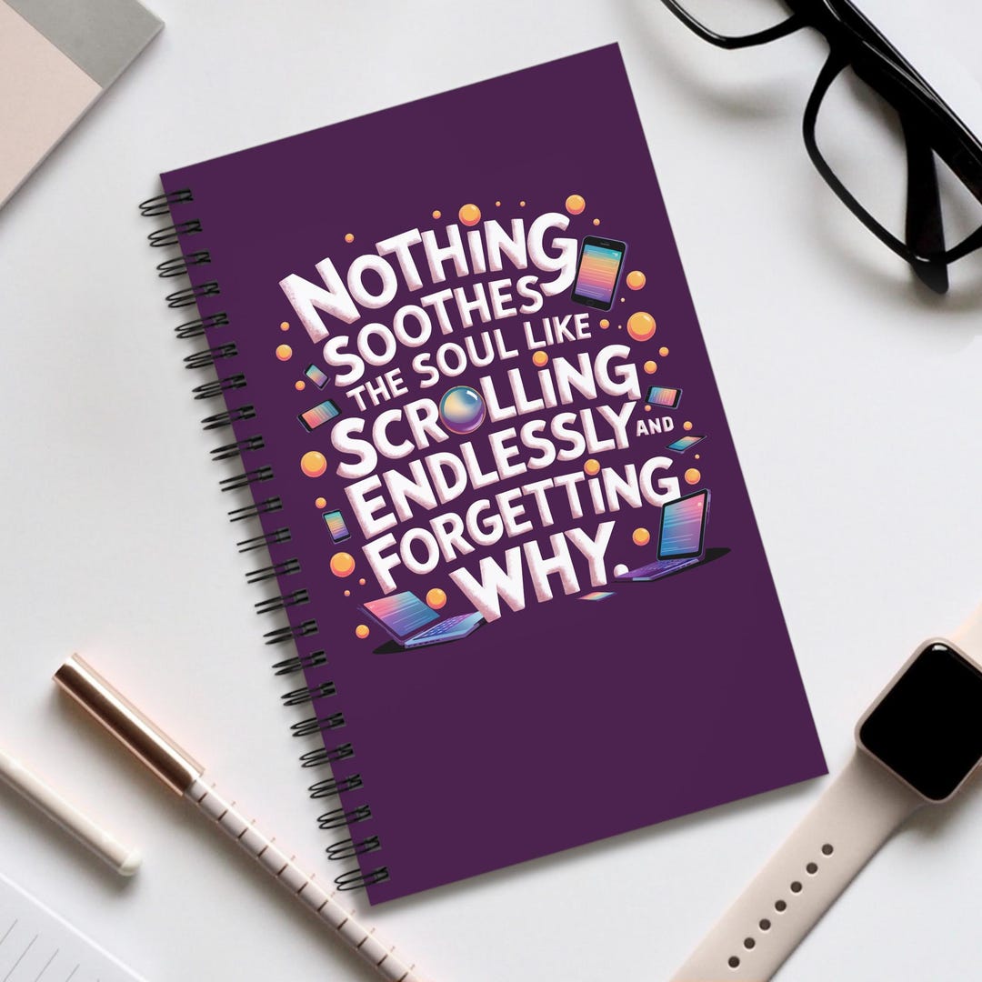 Neurodiversity Journal, Spiral Notebook, Endless Scrolling Quote - Etsy