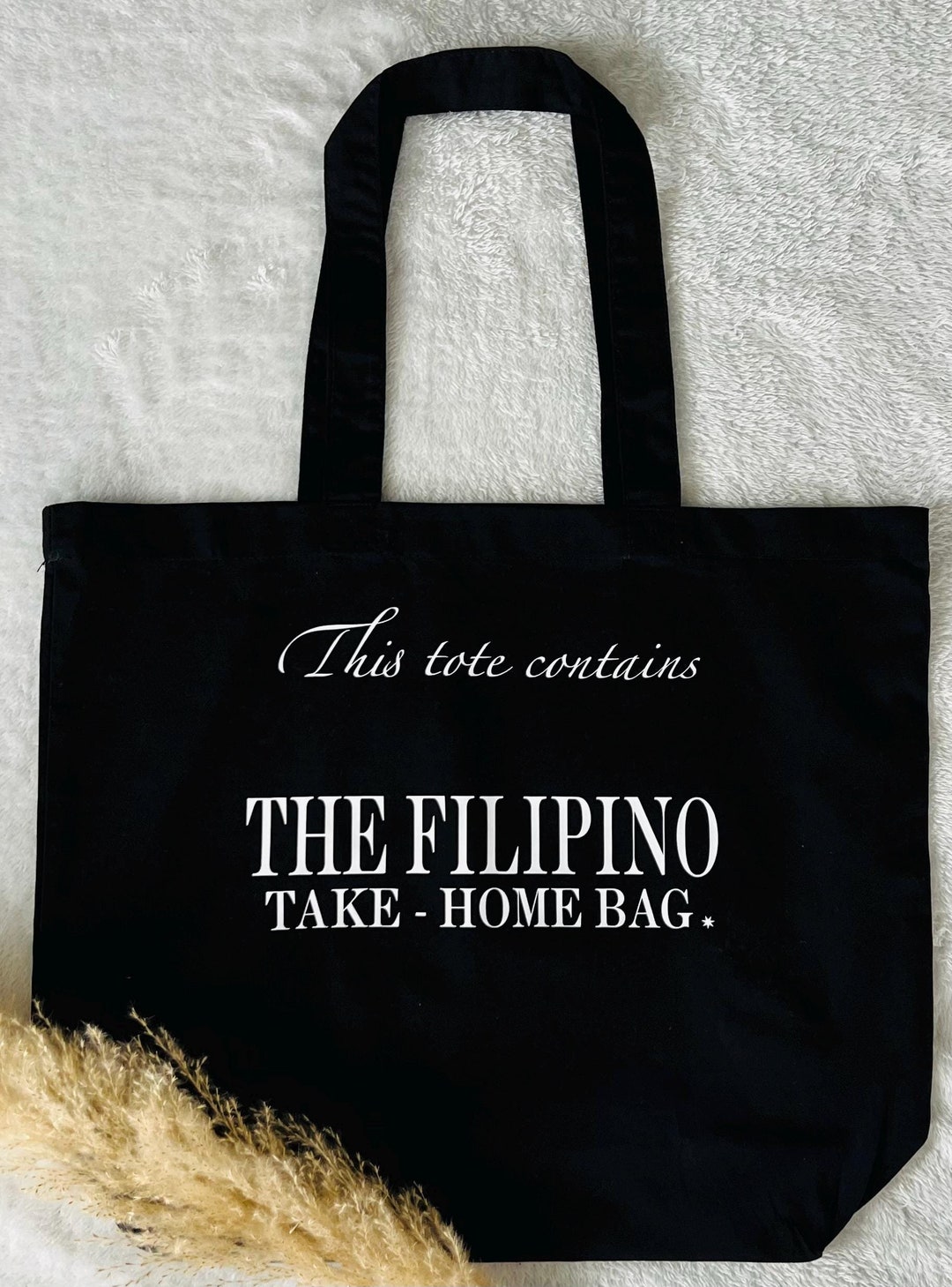 The Filipino Take Home Bag Tote Bag Tote Bag Filipino Canvas Bag ...