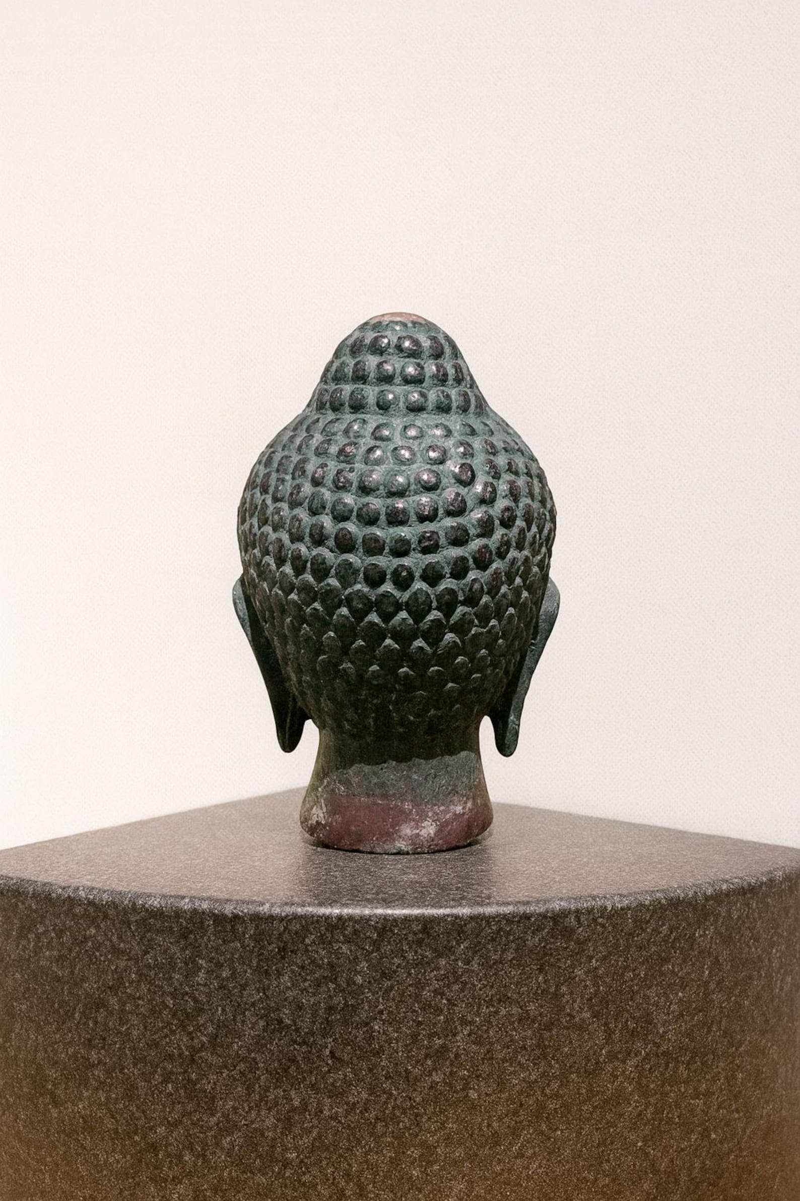 Small Buddha Head Statue, Miniature, Unique, Bronze Statue, Mini Buddha ...