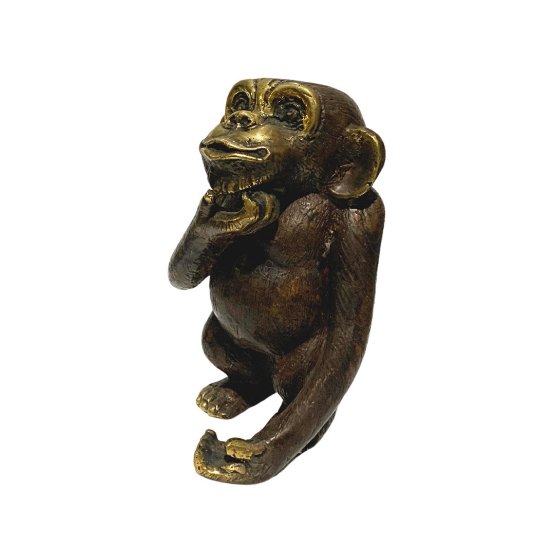 Funny Monkey Statue, Animal Statue, Bronze Statue, Animal Bronze, Love ...