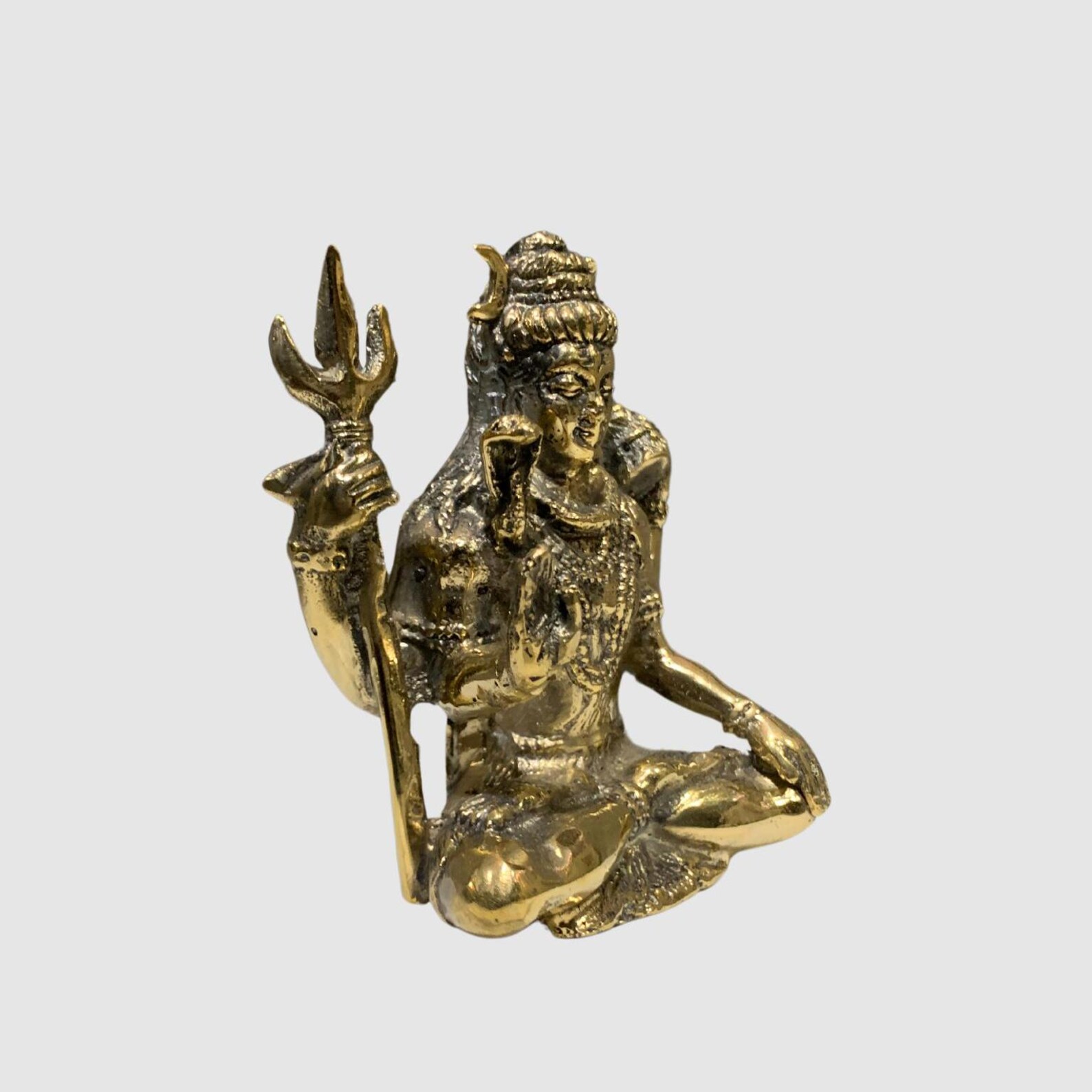 Meditating Shiva Statue 4", Bronze Statue, Lord Figurine, Hindu God ...