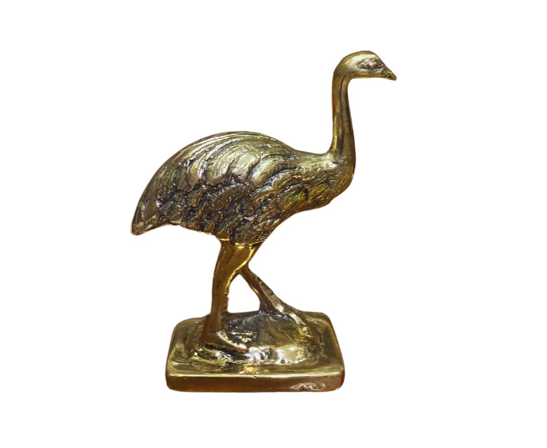 Emu Bird Statue, Emu Bronze, Animal Statue, Bronze Statue, Brass Emu ...