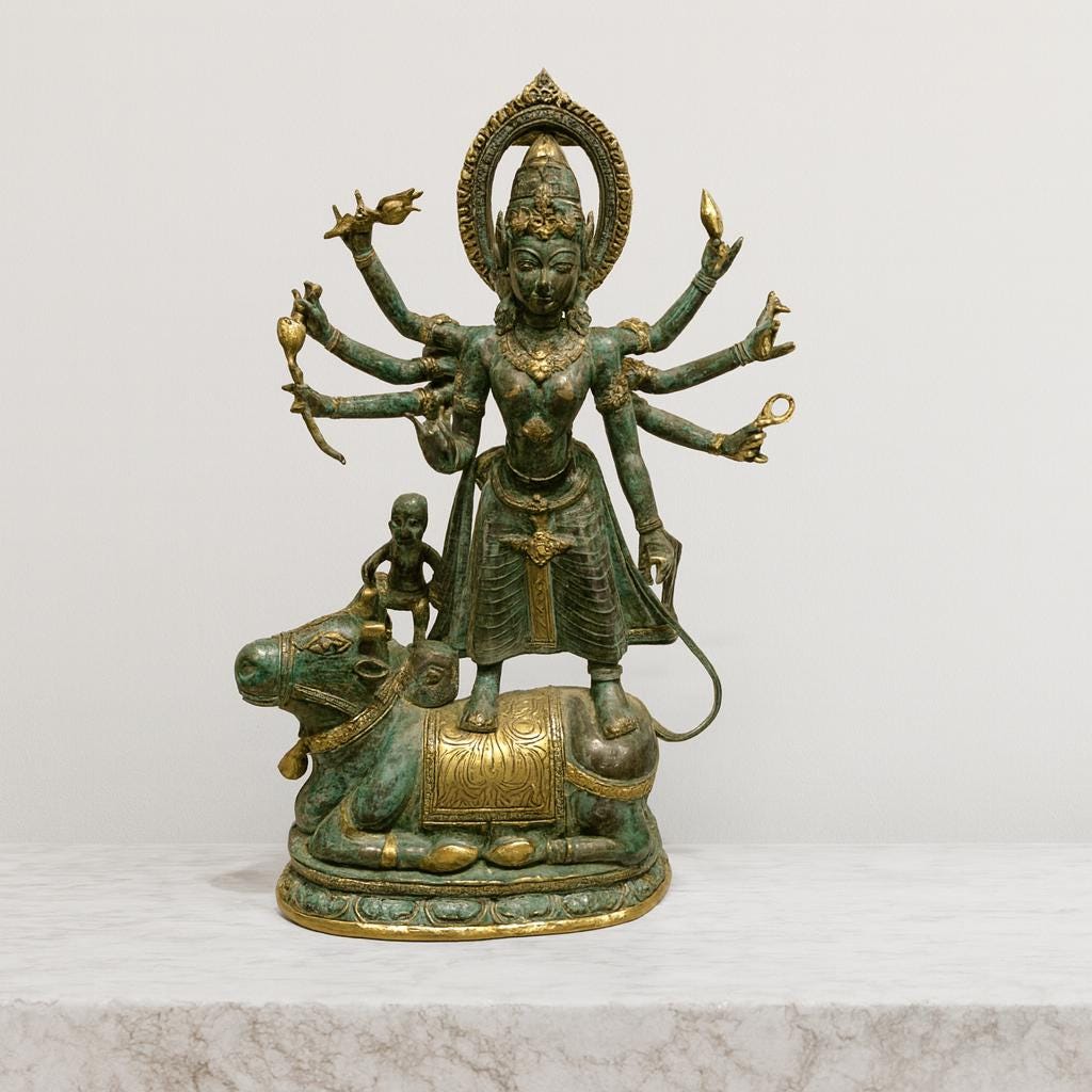 Goddess Mahakali Statue 16", Kali Statue, Kali 8 Arms, Lord Statue ...