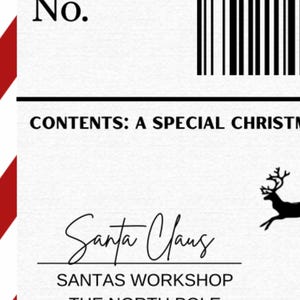 Personalized Santa Mail Poster - Official North Pole Delivery ...
