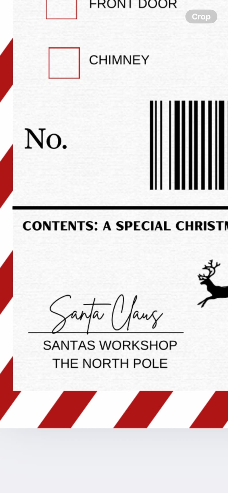 Personalized Santa Mail Poster - Official North Pole Delivery ...