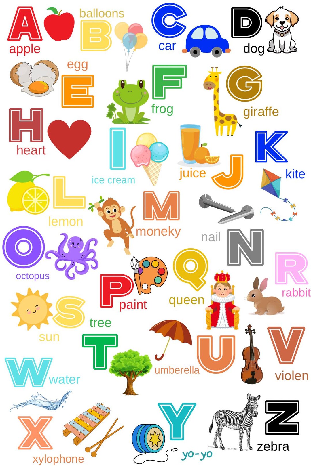 Children’s Alphabet Learning - Etsy