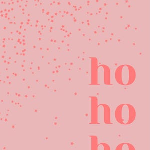 Pink Christmas Posters - Festive Wall Art, Holiday Decor, Modern Pastel ...