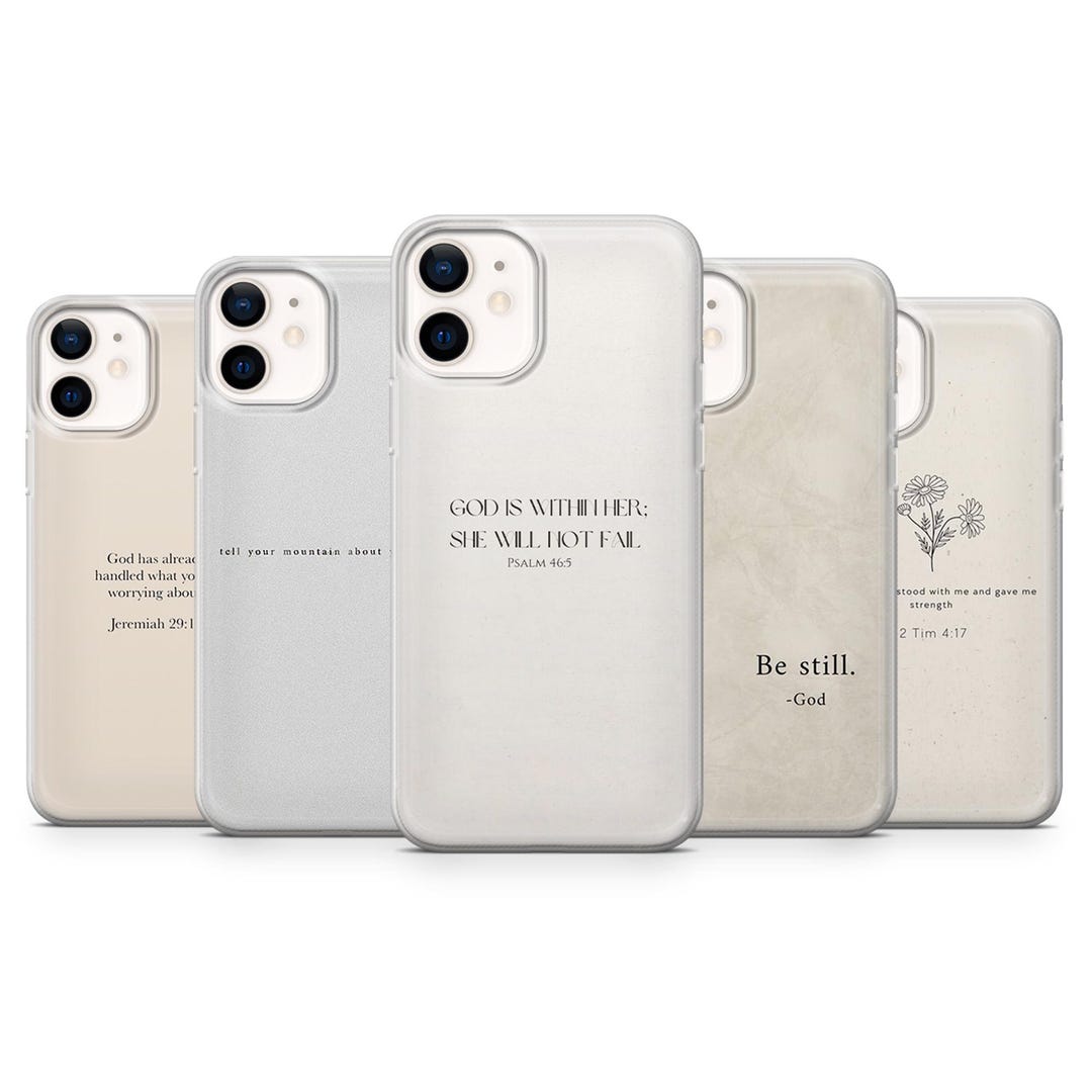 God Believer Phone Case Christian Jesus Bible Quotes Cover for iPhone ...