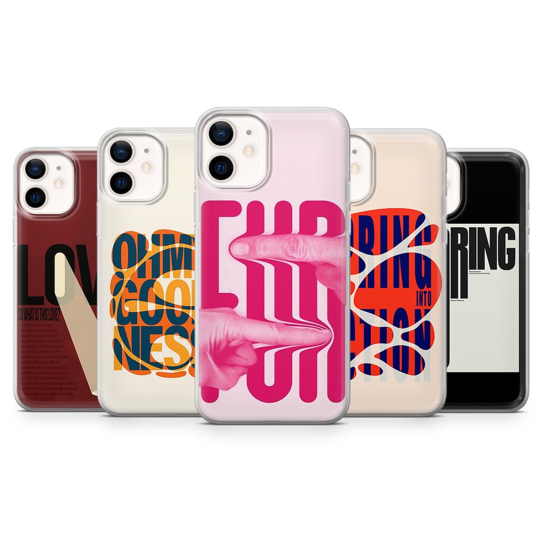 Poster Quote Phone Case Digital Art Motivation Cover for iPhone 16, 15 ...