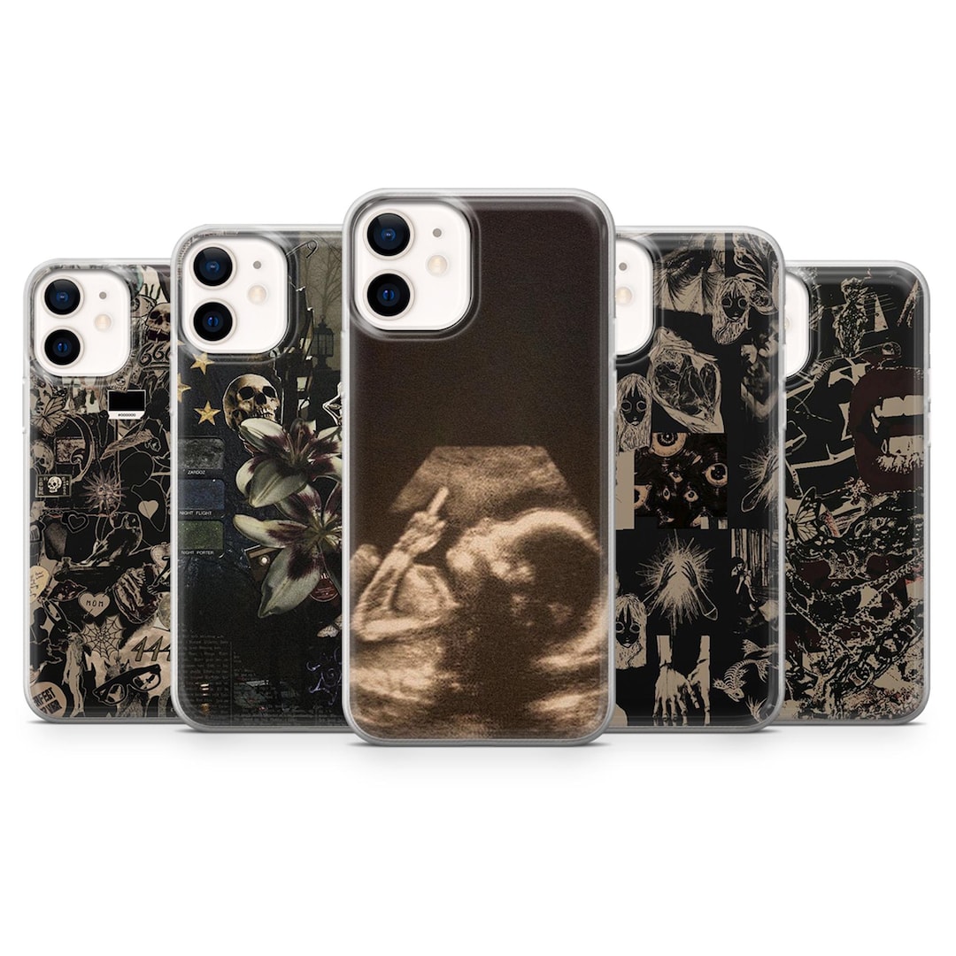 Grunge Core Phone Case Grunge Noir Aesthetic Cover for iPhone 16, 15 ...