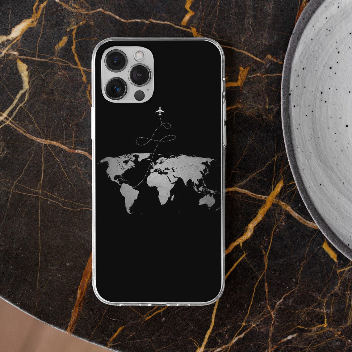 Continental Phone Case World Map Country Cover for iPhone 16, 15, 14 ...