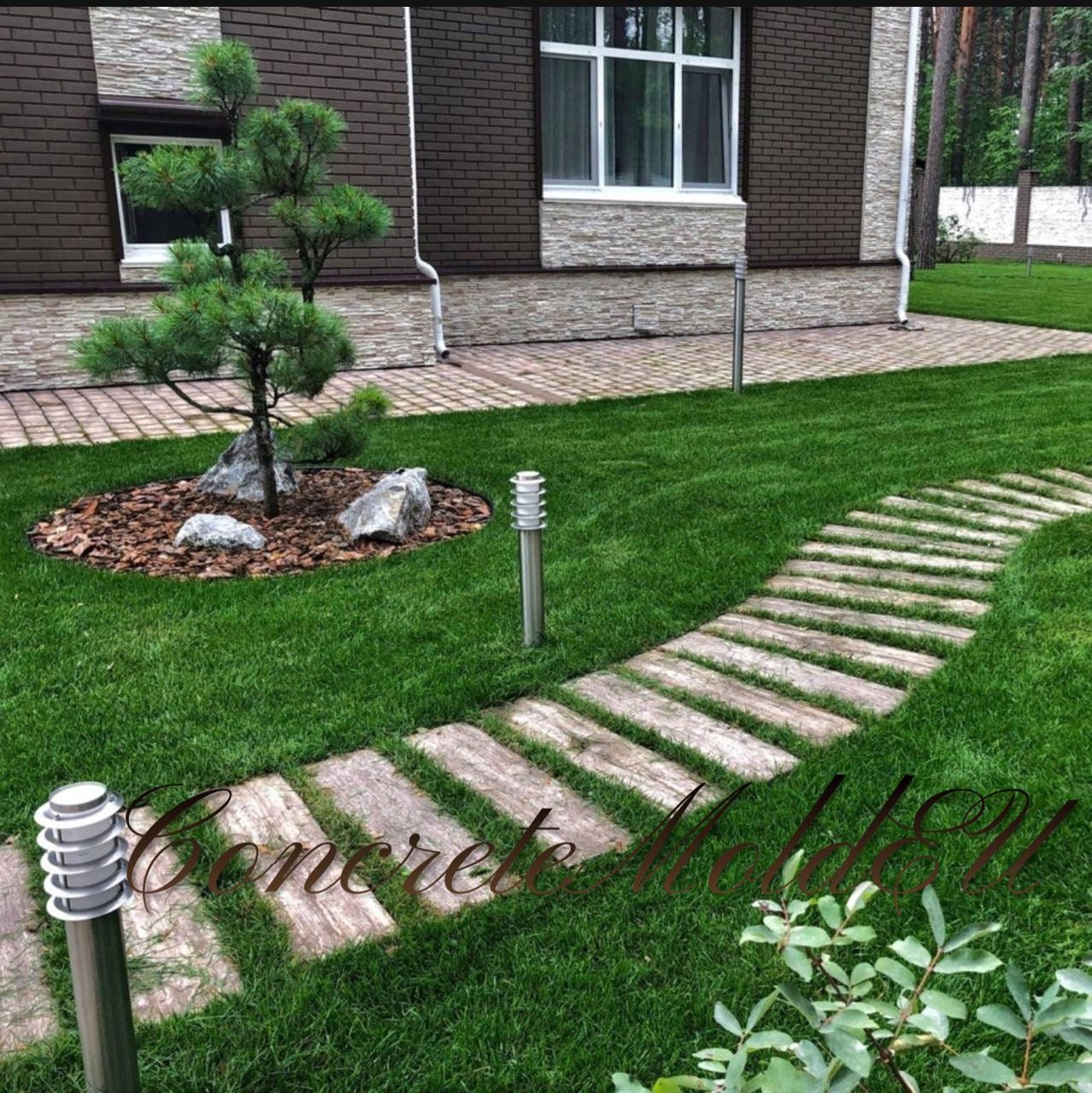 Parquet - Plastic Mold for Concrete Paving Slabs and Garden Walkway or ...