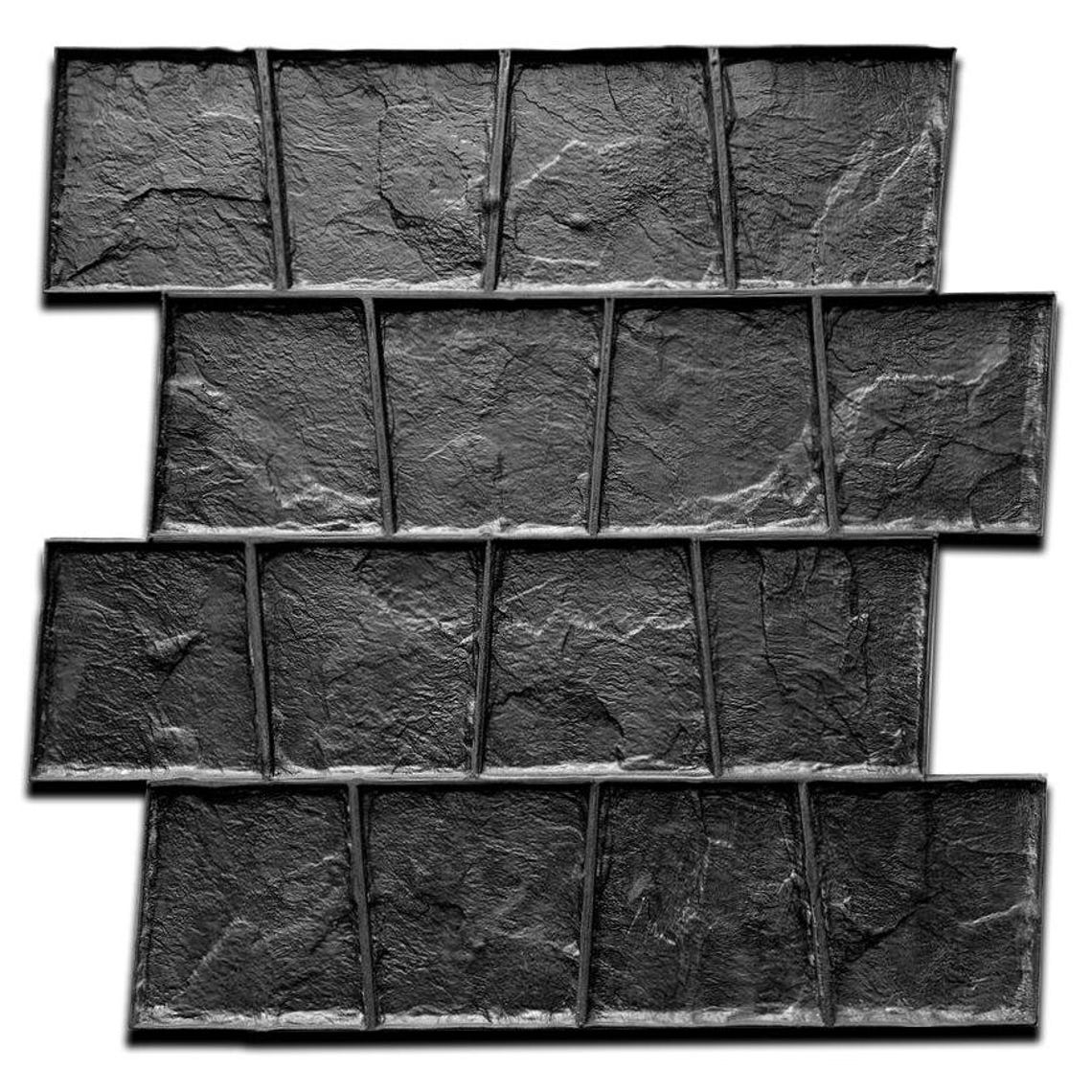 Rubber Stamp Paving Stones – DIY Concrete or Plaster Imprint Mat for ...