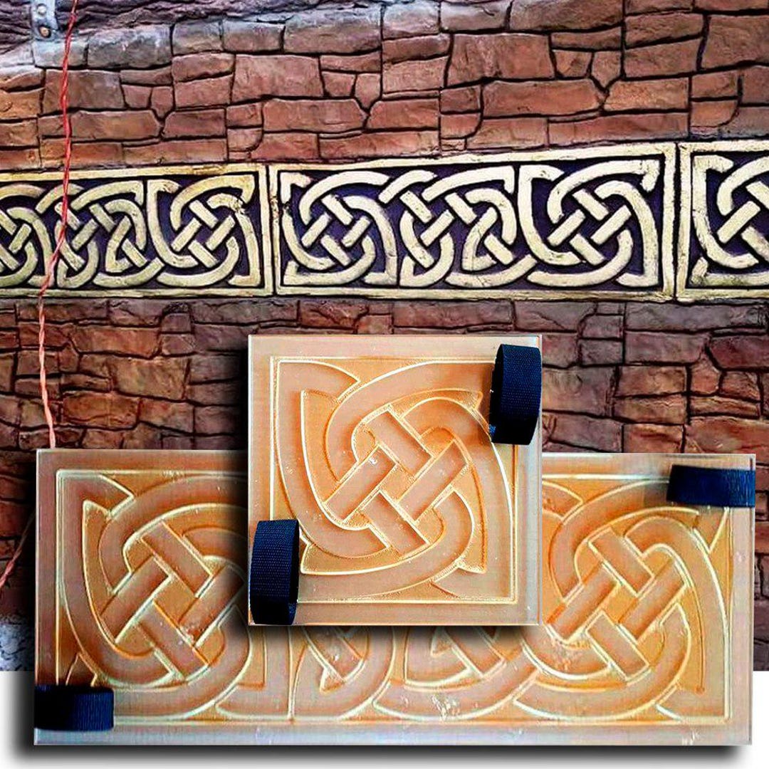 Set of 2 Polyurethane Stamps "celtic" for Imprints on Concrete or ...