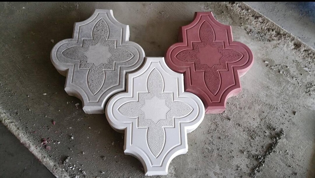 Clover - Plastic Mold for Concrete Paving Slabs and Garden Walkway or ...