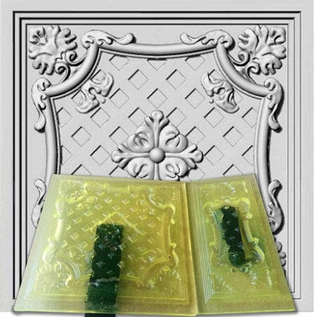 A Set of 2 Polyurethane Stamps "tile" 3D Paving Stone Pattern Vertical ...
