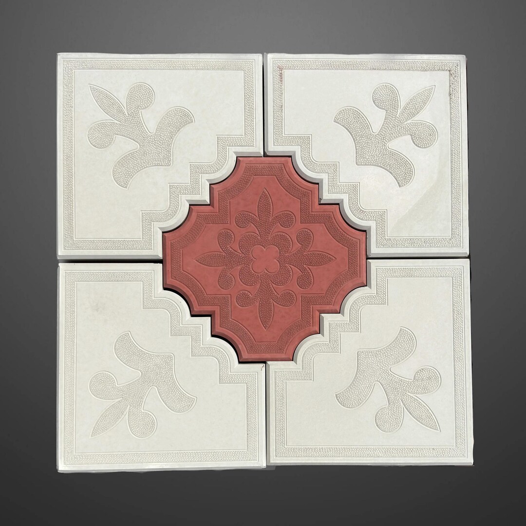 Corner Clover - Plastic Mold for Concrete Paving Slabs, Stone Pattern ...