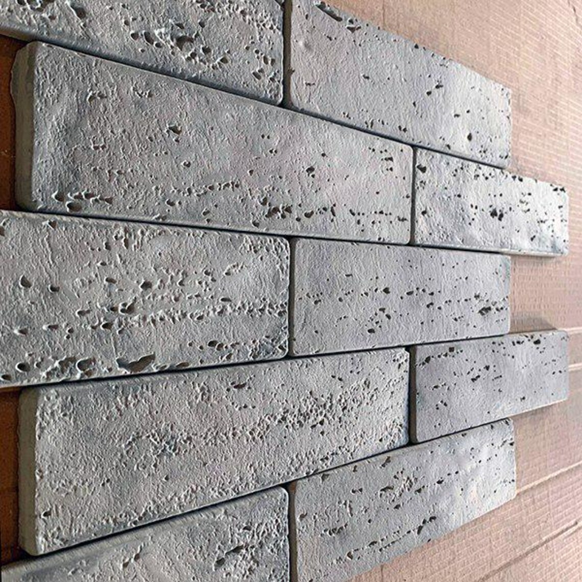 Travertine - SET 2 Rubber Molds – DIY Decorative Stone Tile Mold for ...