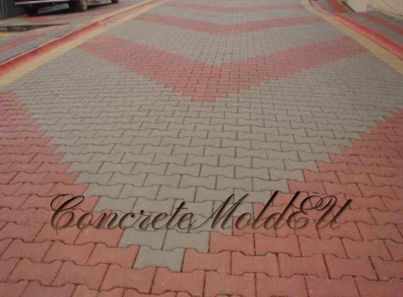 Rhombus - Plastic Mold for Concrete Paving Slabs and Garden Walkway or ...