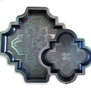 Clover - Plastic Mold for Concrete Paving Slabs and Garden Walkway or ...