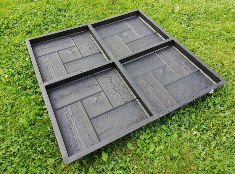 Paving Slabs Mold - SET 2, 4, 6, 8, 10 Plastic Molds for Concrete ...