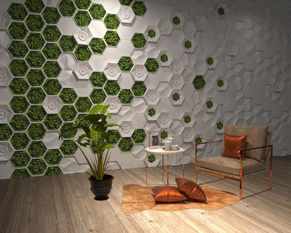 Honeycomb Moss-plastic Mold for Wall 3d Panel Plaster (gypsum) or ...
