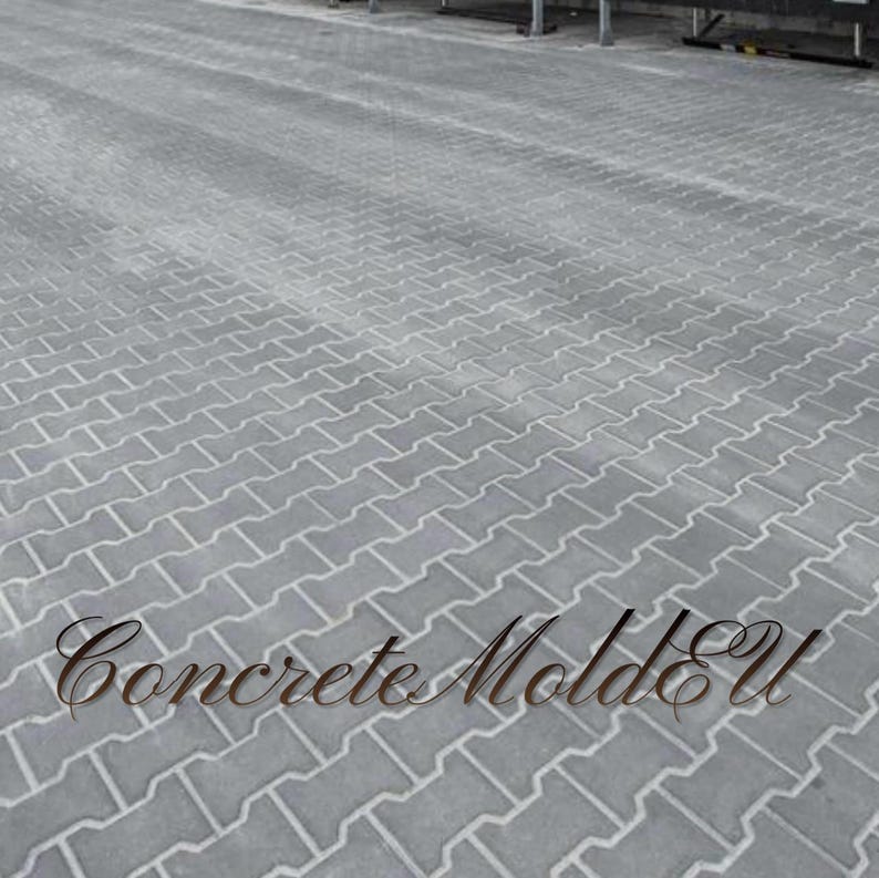 Stone Pattern Plastic Mold for Concrete Paving Slabs and Garden Walkway ...