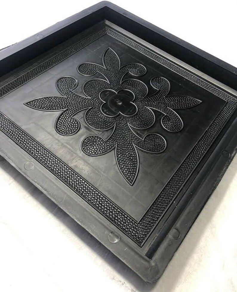 Flower Paving Slabs Mold, Plastic Mold for Concrete Paving Slabs, Stone ...