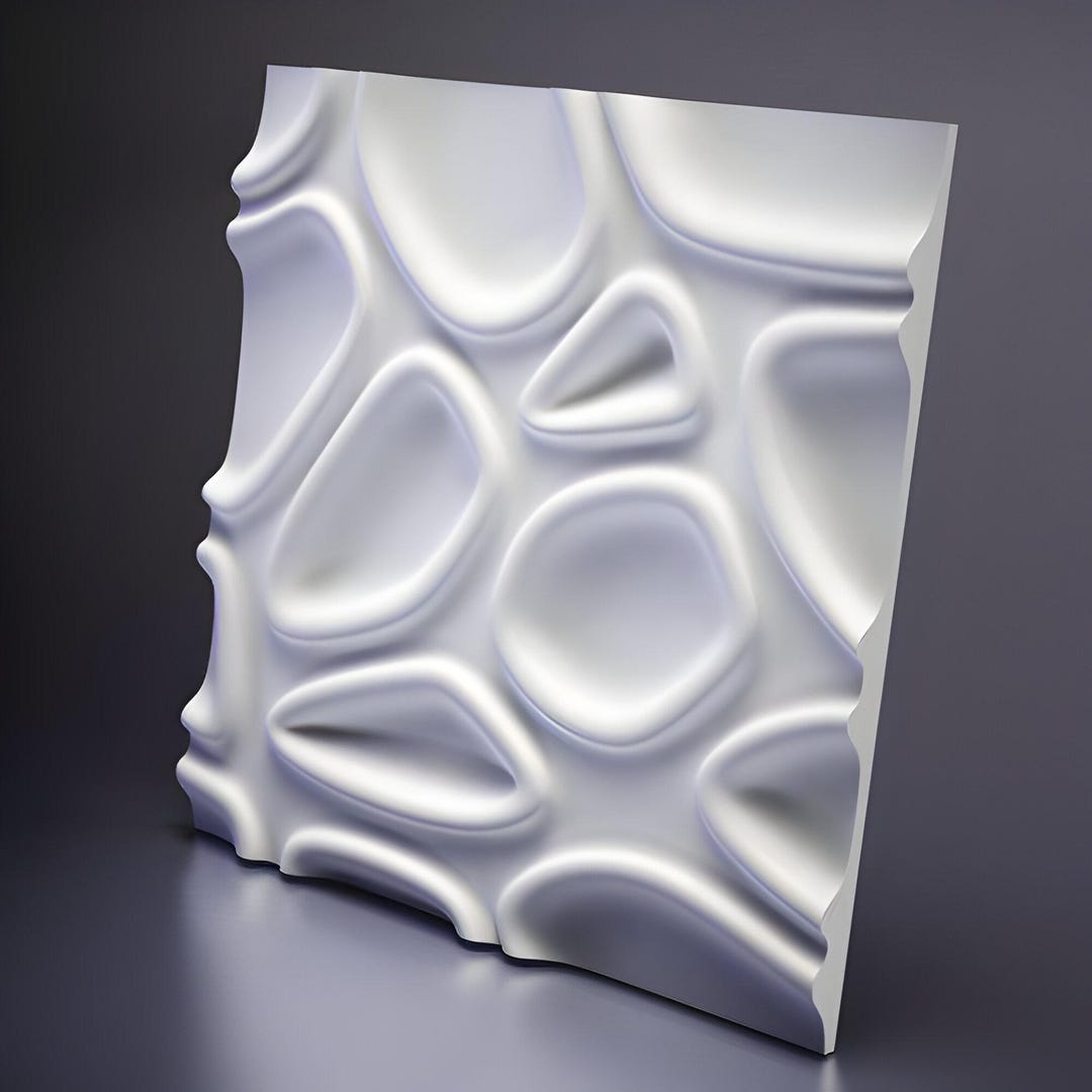 Bubbles - Plastic Mold for 3D Decorative Wall Panel Tiles From Plaster ...
