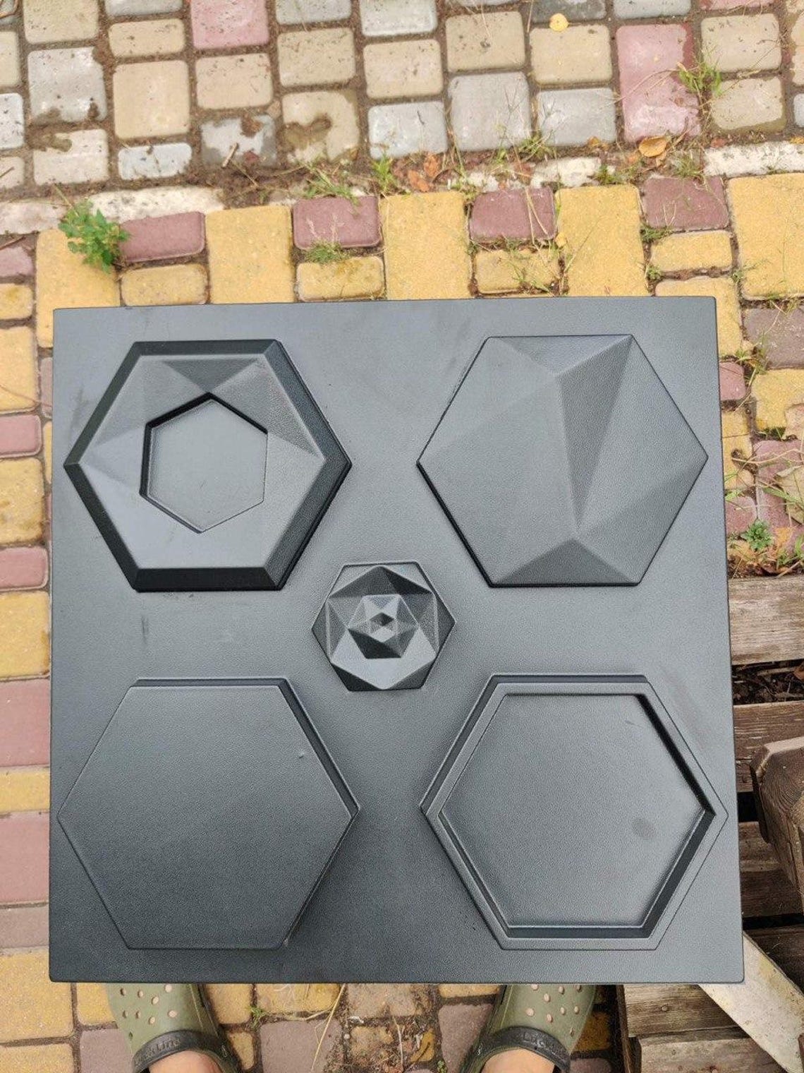 Honeycomb Moss-plastic Mold for Wall 3d Panel Plaster (gypsum) or ...