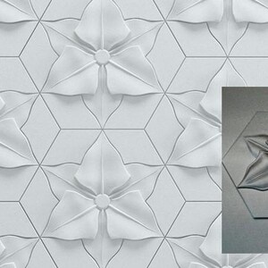 Amadea - 3D Panel Mold for Gypsum Plaster or Concrete, Tile for ...