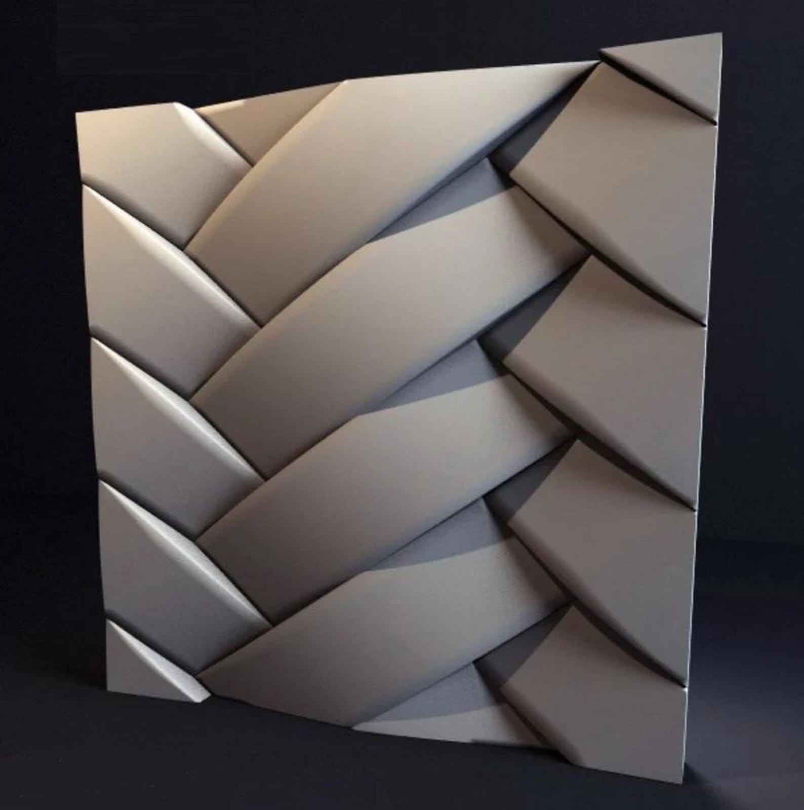 Interlacement - 3D Panel Mold for Gypsum Plaster or Concrete, Tile for ...