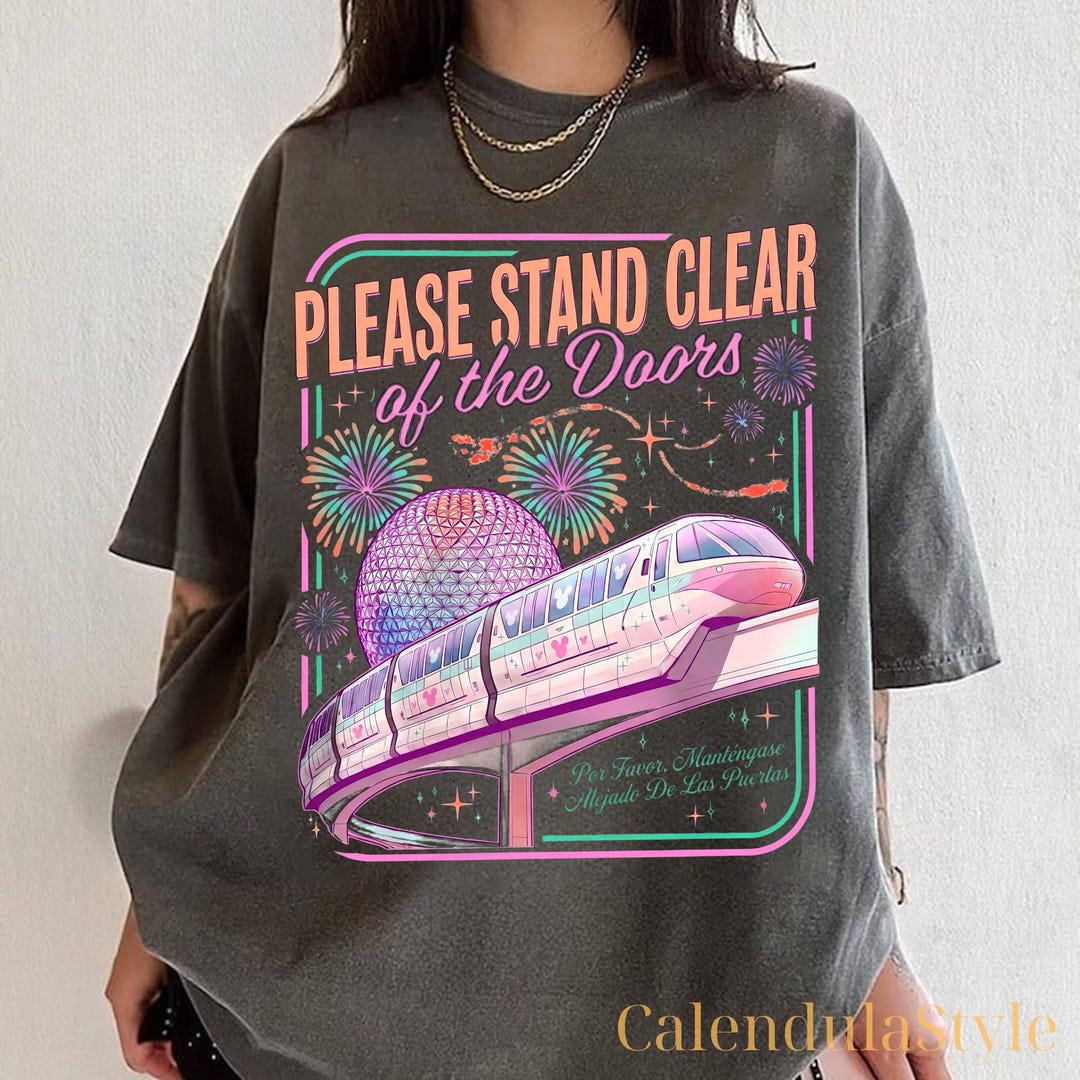 Please Stand Clear of the Doors Shirt, Magic Monorail Tee, Epcot ...