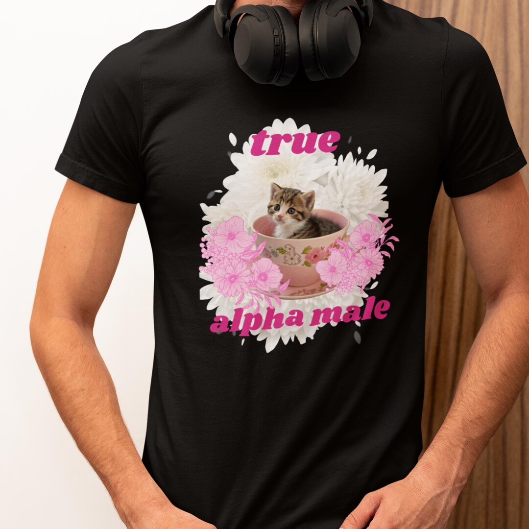 Funny Cat Alpha Male Tee Sigma Design, Unisex Shirt, Cute Feline Gift ...